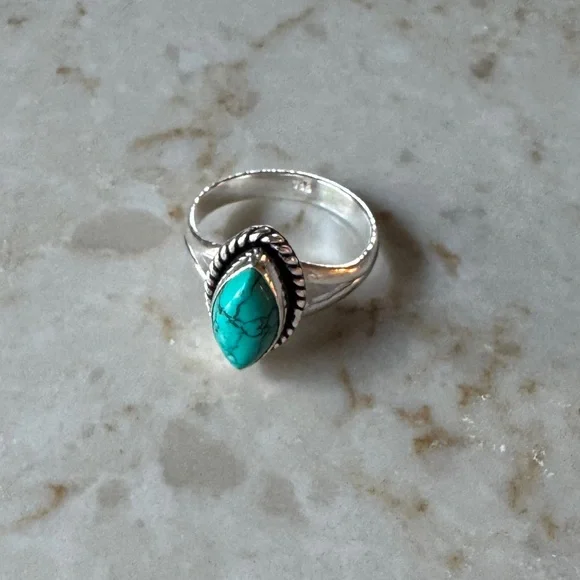 NWOT Sundance Canyon Stream Ring, Turquoise, Sterling Silver
